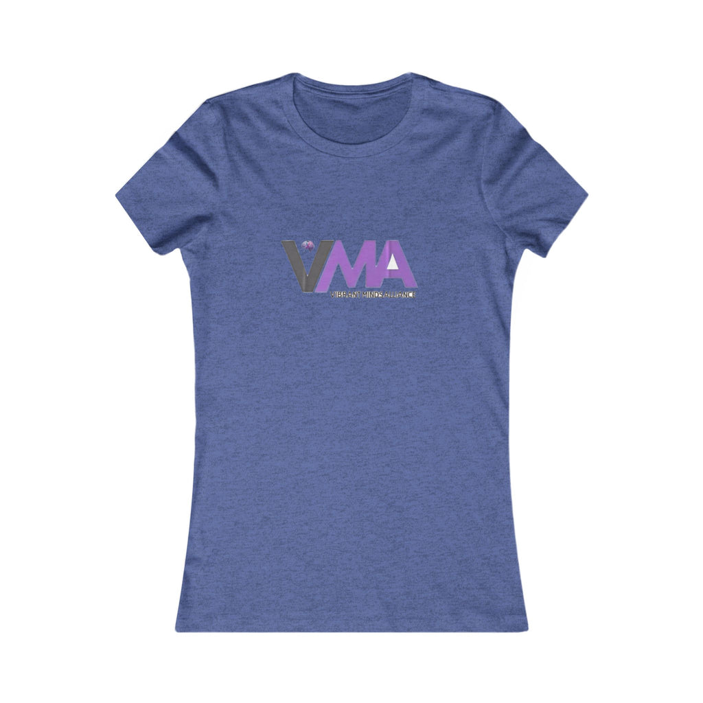 VMA Logo Women's Tee — Violet & Gray Branded Graphic T‑Shirt – Vibrant ...